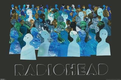 'Radiohead - Blue Crowd Silhouettes' Prints | AllPosters.com