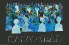 Radiohead - Blue Crowd Silhouettes Prints | AllPosters.com