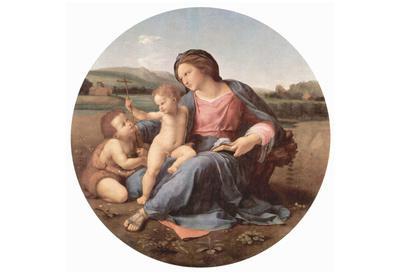 'Raffael (Alba Madonna, Scene: Mary with Christ Child and John the ...
