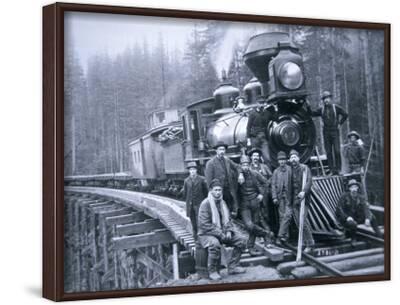 'Railroad Construction Crew, 1886' Photographic Print | AllPosters.com