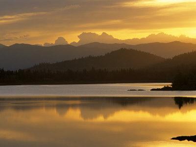 'Rainbow Lake in the Salish Mountains, Montana, USA' Photographic Print ...