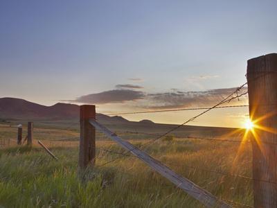 'Ranching Country at Daybreak in the Sweetgrass Hills Near Whitlash ...