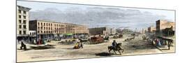 Randolph Street, Chicago City, 1850S, United States. Colour Engraving ...