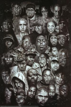 'Rap Gods (Rapper Collage) Music Poster Print' Poster | AllPosters.com