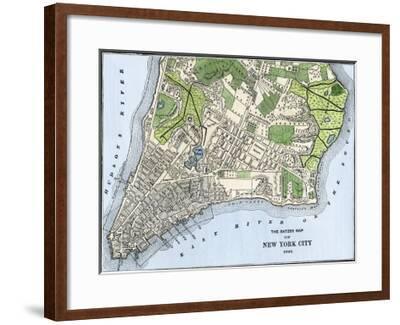 'Ratzer Map of New York City, 1767' Giclee Print | AllPosters.com