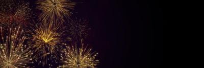 'Realistic 3D Illustration Colorful Firework Pyrotechnic Night Dark Sky ...