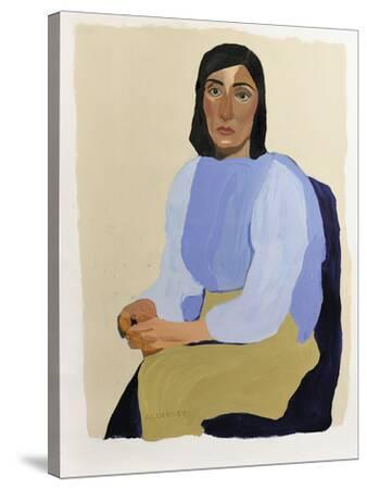 'Portrait of Isabelle' Stretched Canvas Print - Rebecca Aldernet ...