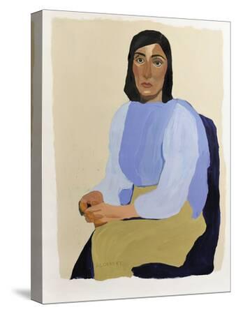 Portrait of Isabelle Stretched Canvas Print - Rebecca Aldernet ...