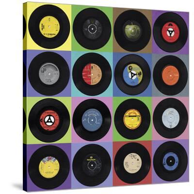 'Record Collection' Stretched Canvas Print - Ben James | AllPosters.com