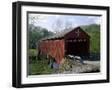 'Red Covered Bridge' Photographic Print | AllPosters.com