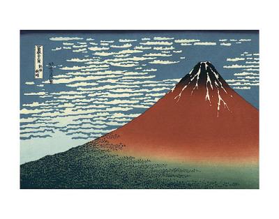 'Red Fuji' Prints - Katsushika Hokusai | AllPosters.com