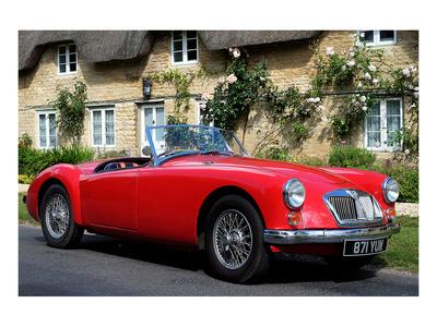 'Red MG front side View' Premium Giclee Print | AllPosters.com
