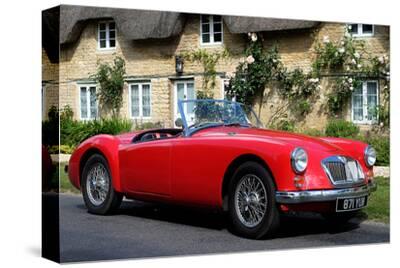 'Red MG front side View' Stretched Canvas Print | AllPosters.com