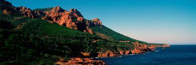 'Red Rocks in the Late Afternoon Summer Light at Coast, Esterel Massif ...