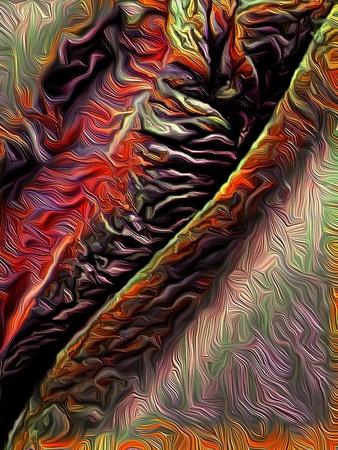 'Red Tear, 2021 (Digital)' Giclee Print - Scott J Davis | AllPosters.com