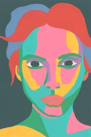 'Colorblock Face I' Posters - Regina Moore | AllPosters.com