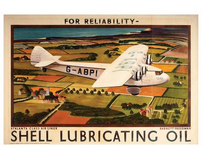 'Reliability Shell Lubricating' Premium Giclee Print | AllPosters.com