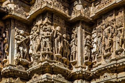 Relief with Depictions of Vishnu, Dancing Nymphs, Scenes from the Life ...