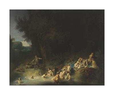 'Diana Bathing with her Nymphs with Actaeon and Callisto, 1634' Premium ...