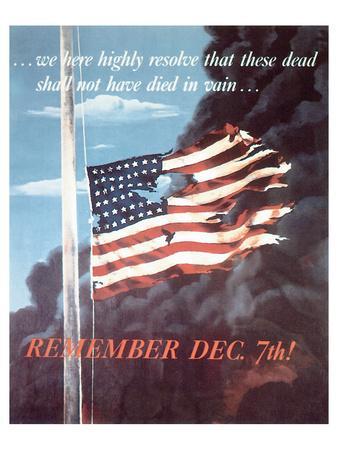 'Remember Dec. 7th! 1942' Poster - Allen Saalburg | AllPosters.com