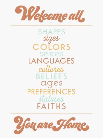 'Welcome All, You Are Home Vintage Poster I' Posters - Ren Lane ...