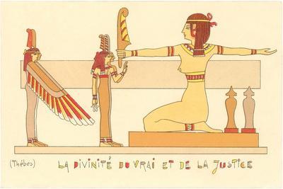 'Rendering of the Goddess of Truth and Justice (Maat) Egypt' Posters ...