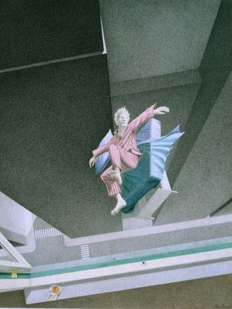 Falling, 1981, Colour Pencil Drawing on Paper Giclee Print - Rene Boin ...