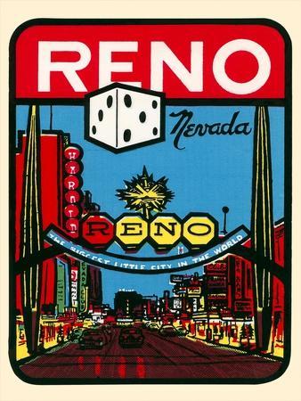 'Reno, Nevada Decal' Prints | AllPosters.com