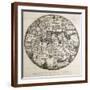 'Reproduction of the Circular Ecumene, also known as Mappa Mundi Borgia ...