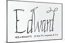 'Reproduction of the Signature of Edward Vi' Giclee Print | AllPosters.com