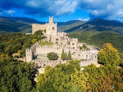 'Requesens Castle Surrounded by Forest, 2022 (Photography)' Giclee ...