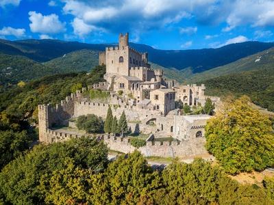 'Requesens Castle Surrounded by Forest, 2022 (Photography)' Giclee ...