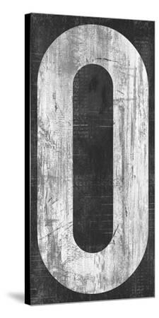 'Retro Numbers - Zero' Stretched Canvas Print - Tom Frazier ...