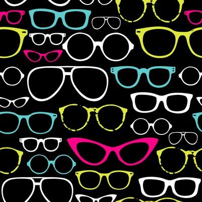 'Retro Seamless Spectacles' Posters - Alisa Foytik | AllPosters.com