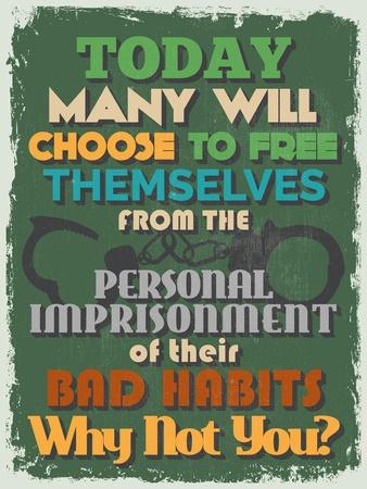 'Retro Vintage Motivational Quote Poster. Vector Illustration' Posters ...