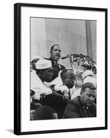 'Rev. Martin Luther King Jr. Giving His "I Have a Dream" Speech During ...