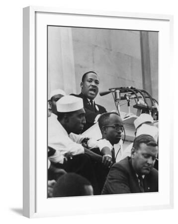 'Rev. Martin Luther King Jr. Giving His "I Have a Dream" Speech During ...