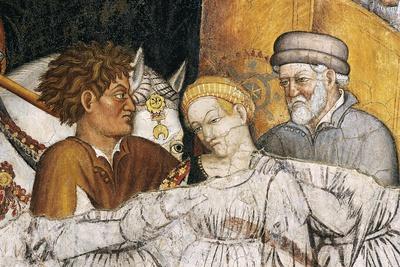'Rhea Silvia Between the Jailers, Detail from Fresco Cycle Stories of ...
