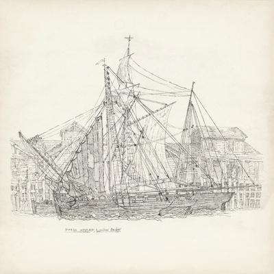 'Antique Ship Sketch X' Prints - Richard Foust | AllPosters.com