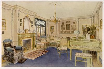 Drawing Room - Adam Revival Style (Colour Litho) Giclee Print - Richard ...