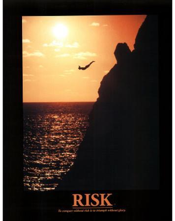 'Risk (Cliff Diver) Art Poster Print' Prints | AllPosters.com