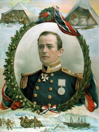 'Robert Falcon Scott, British Antarctic Explorer, 1914' Giclee Print ...