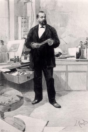 'Robert Koch in His Laboratory, from "Le Monde Illustre," 29th November ...