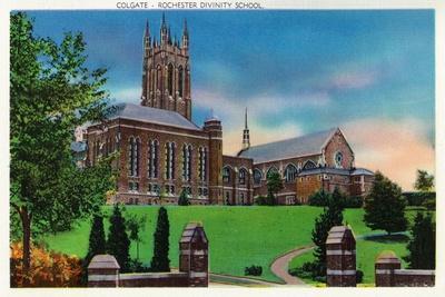 'Rochester, New York - Exterior View of Colgate Divinity School' Poster ...