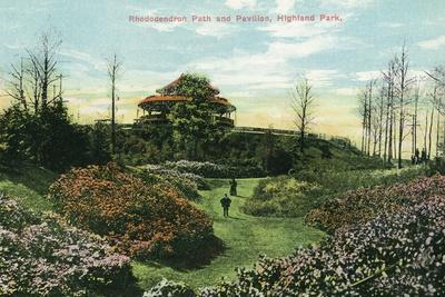 'Rochester, New York - Highland Park's Rhododendron Path and Pavilion ...