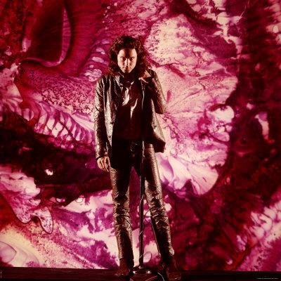'Rock Star Jim Morrison of The Doors Singing on Stage in Front of a ...