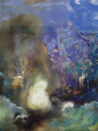 'Roger and Angelica, ca. 1910' Giclee Print - Odilon Redon | AllPosters.com