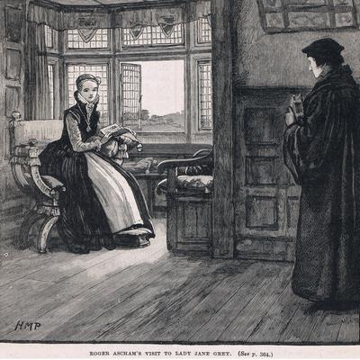 'Roger Ascham's Visit to Lady Jane Grey' Giclee Print - Henry Marriott ...