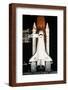 'Space Shuttle Illuminated at Night' Photographic Print - Roger ...