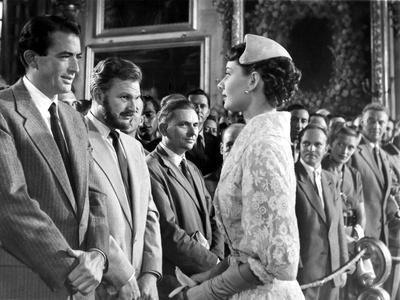 'Roman Holiday, Gregory Peck, Eddie Albert, Audrey Hepburn, 1953' Photo ...